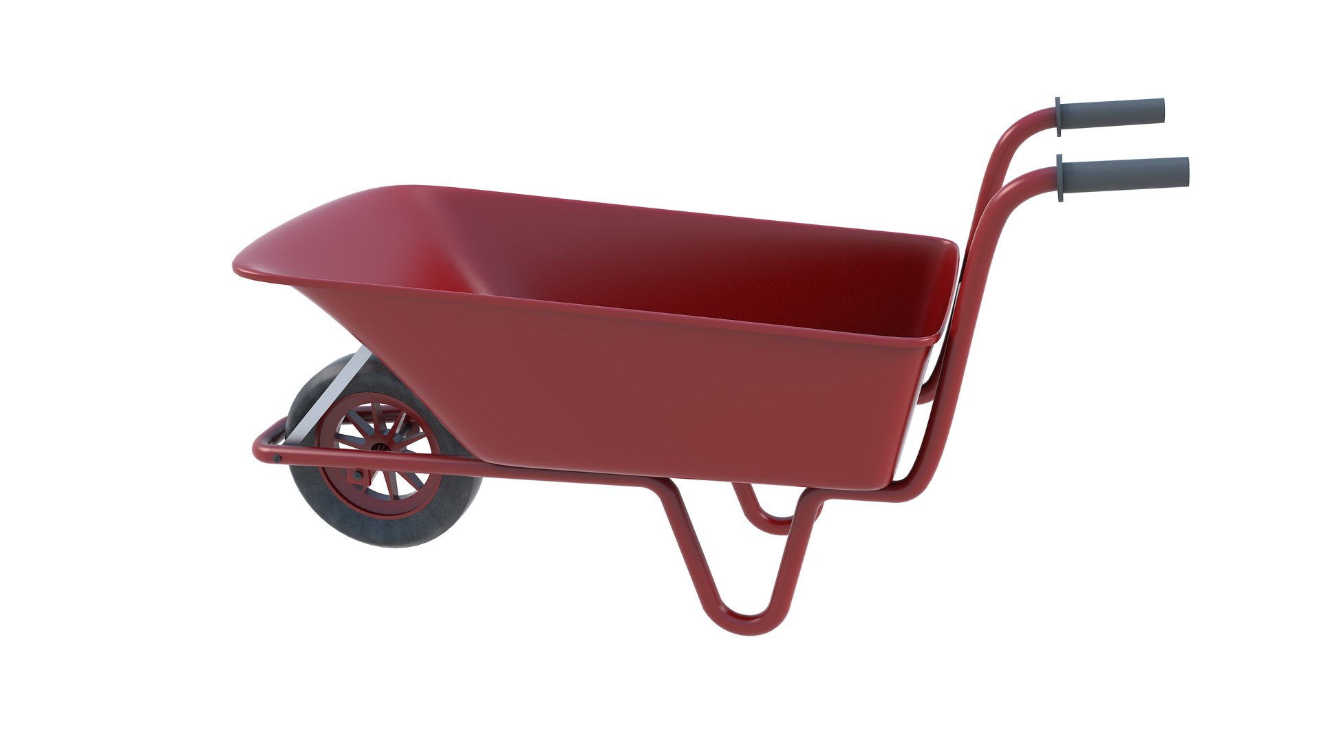 3D Wheelbarrow - Red Model - TurboSquid 1924821