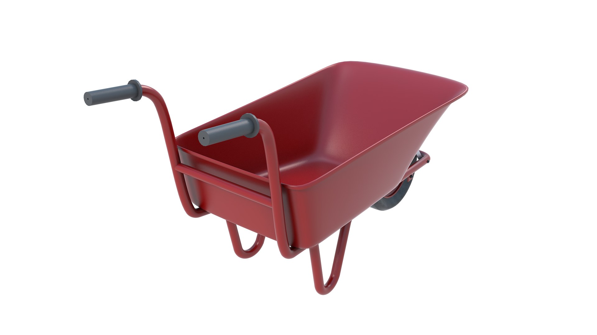 3D Wheelbarrow - Red Model - TurboSquid 1924821