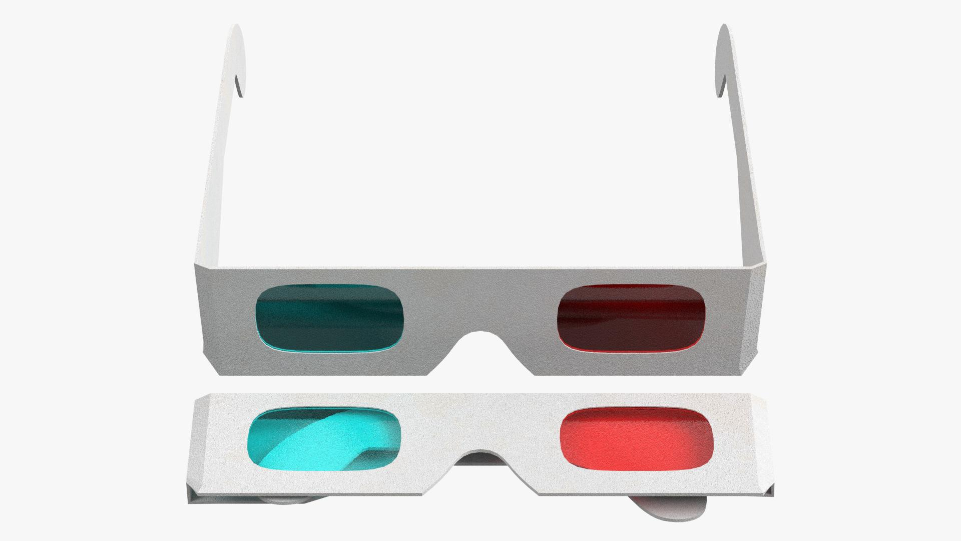 Anaglyph Paper Glasses 3D Model - TurboSquid 1879228