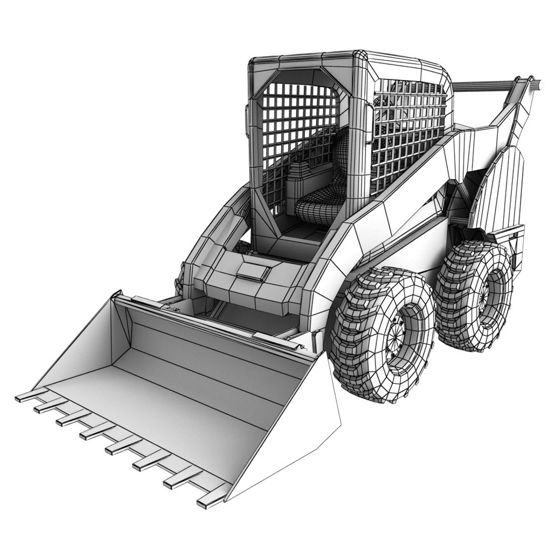 Skid Steer 3d Max