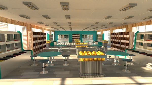 Blender Supermarket Models | TurboSquid