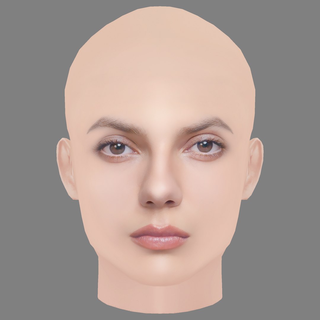 3D Dafne Keen Head - No Hair - Low Poly Head For Game Model ...