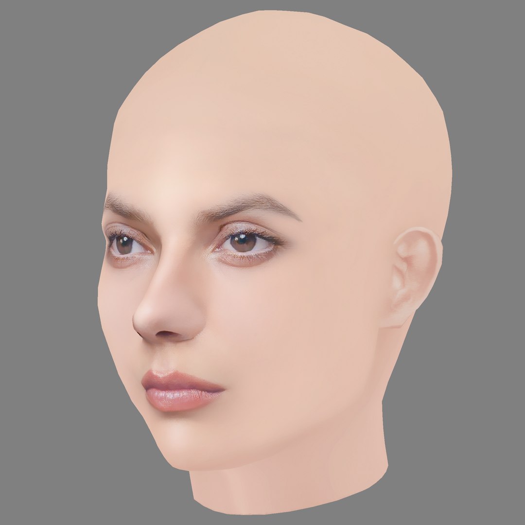 3D Dafne Keen Head - No Hair - Low Poly Head For Game Model ...