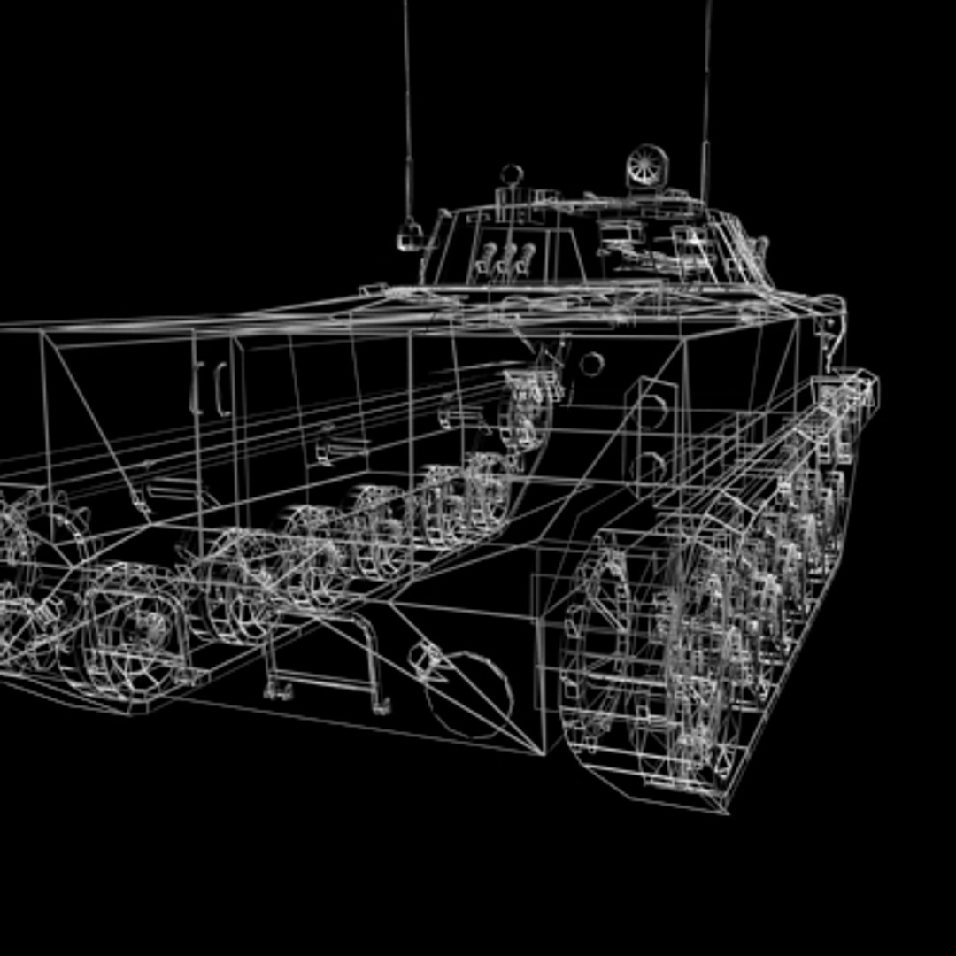 3d Russian Army Apc Tank Model
