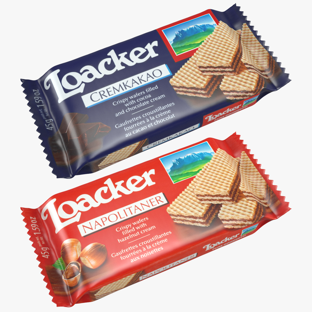 3D Loacker Napolitaner 45g Set - TurboSquid 1763874