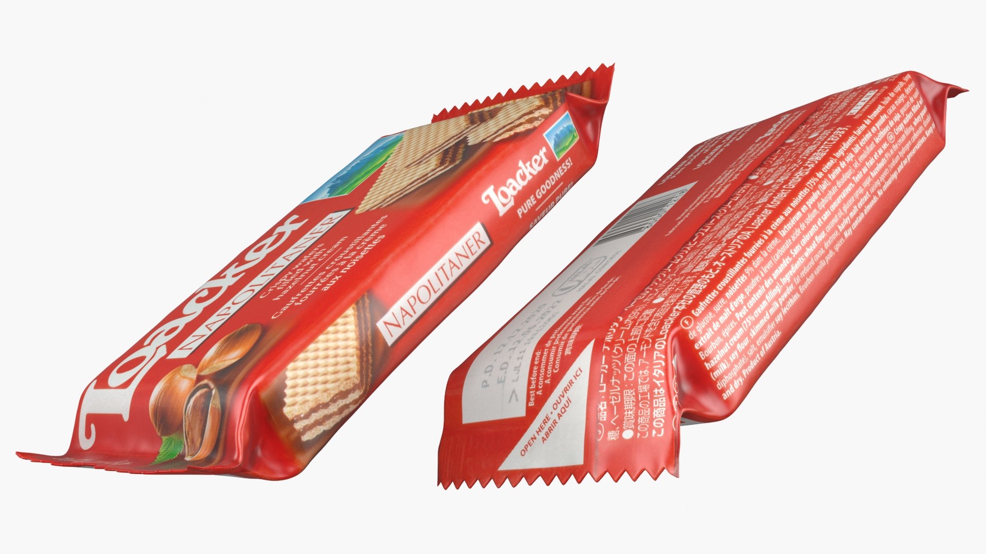 3D Loacker Napolitaner 45g Set - TurboSquid 1763874