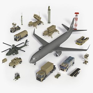 3d Military Airfield Model