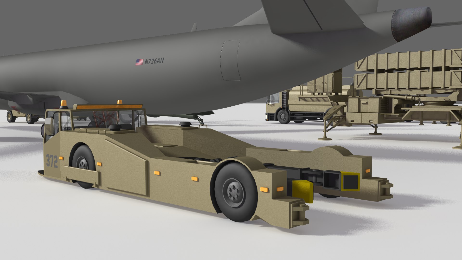 Airfield Army Vehicle Collection 3D Model - TurboSquid 2191414