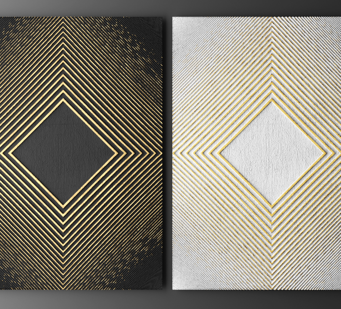 3d wall panel model