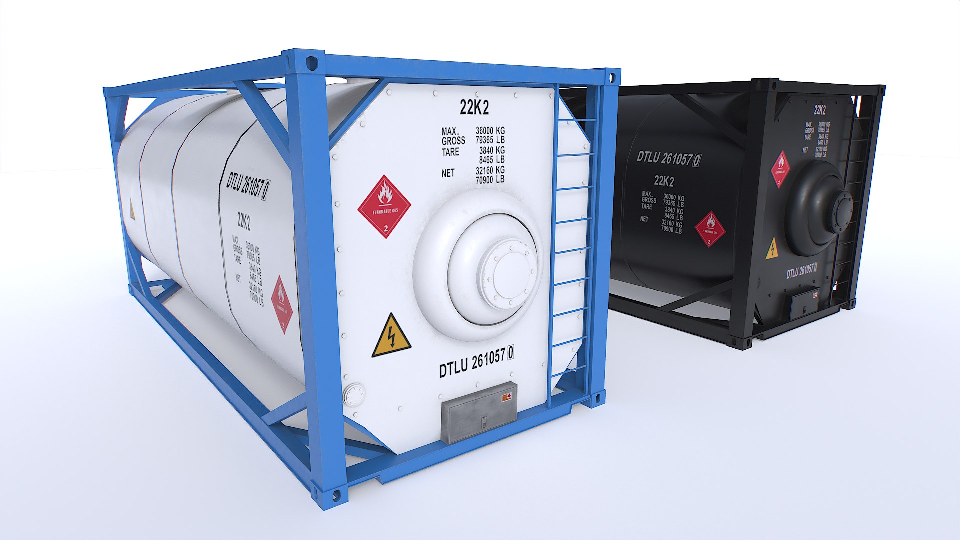 3D Tank Container Pack Model - TurboSquid 2270013