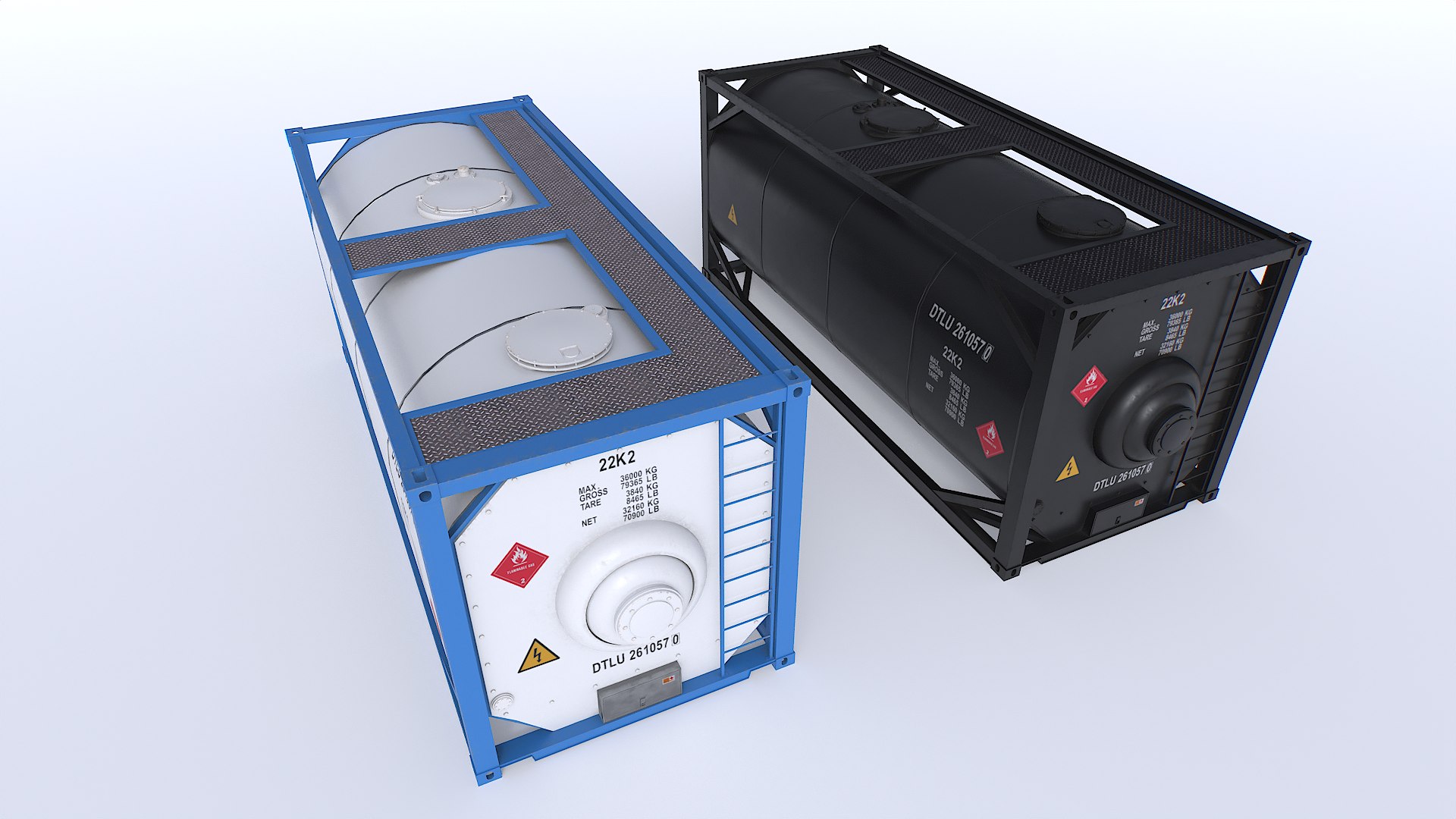 3D Tank Container Pack Model - TurboSquid 2270013