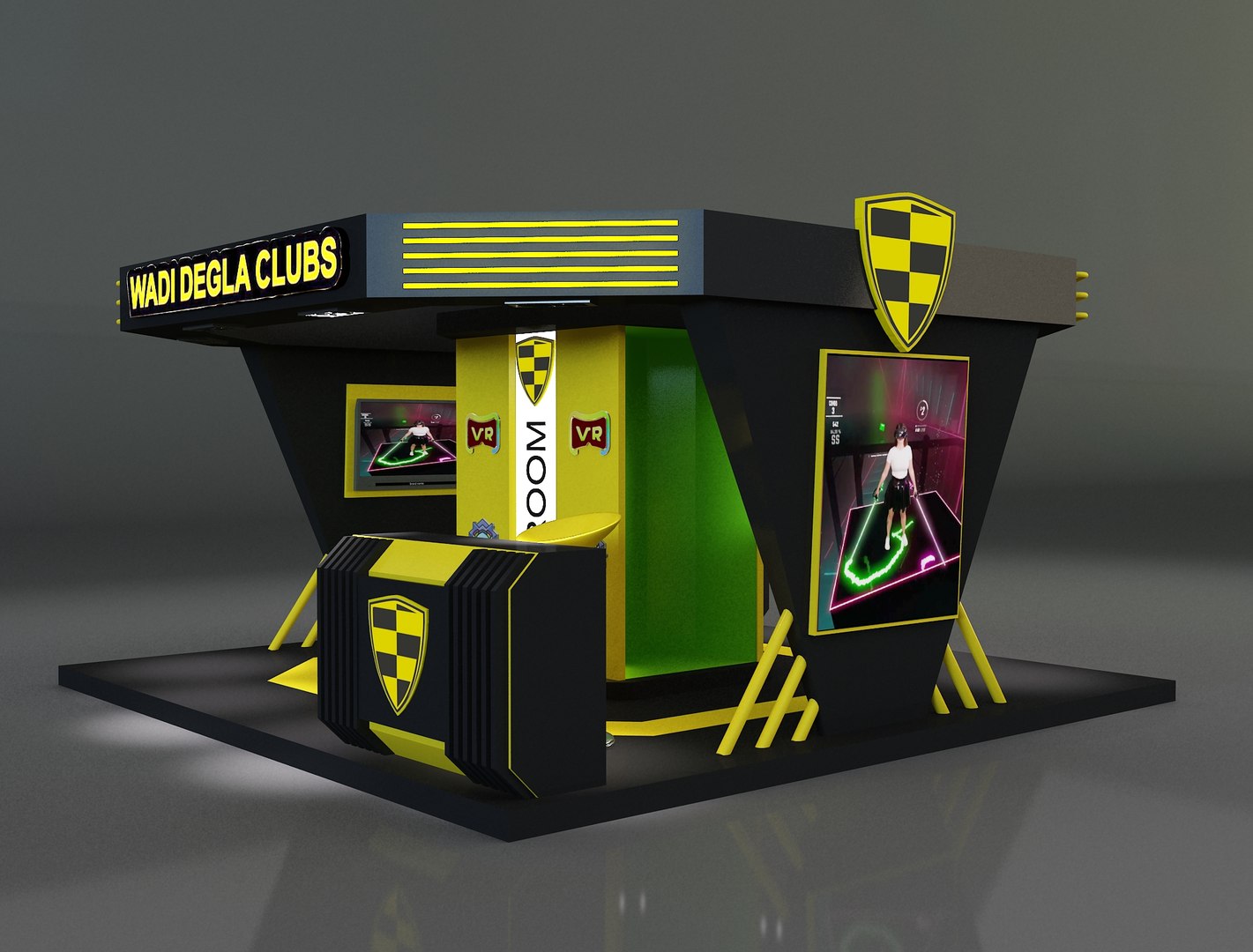 3D Booth Exhibition Stand C49 - TurboSquid 2173069