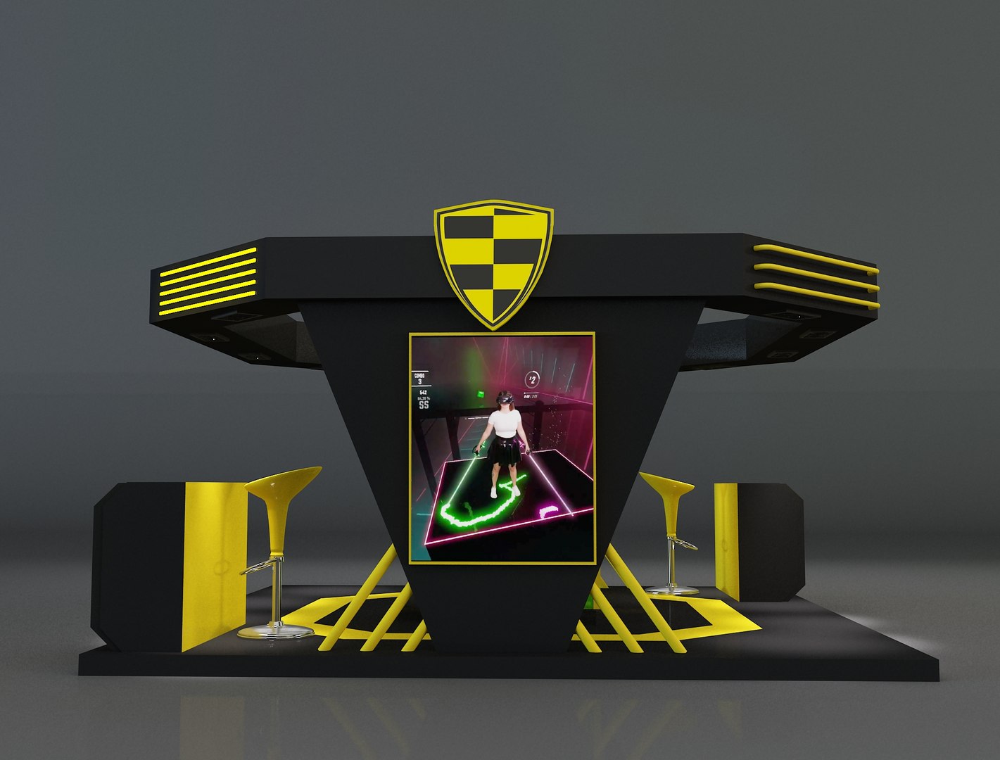 3D Booth Exhibition Stand C49 - TurboSquid 2173069