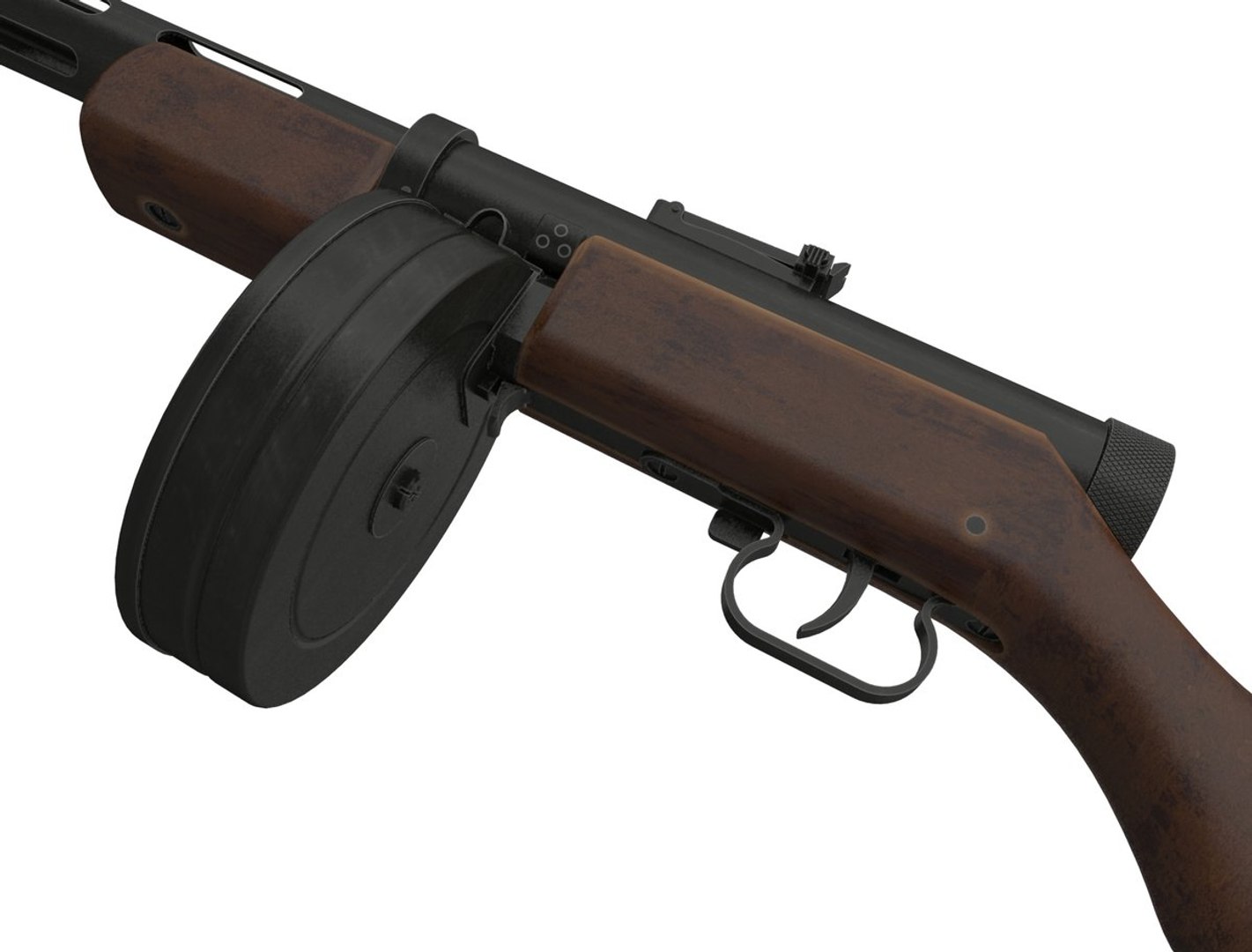 3d Degtyarev Ppd-40 Complete Model