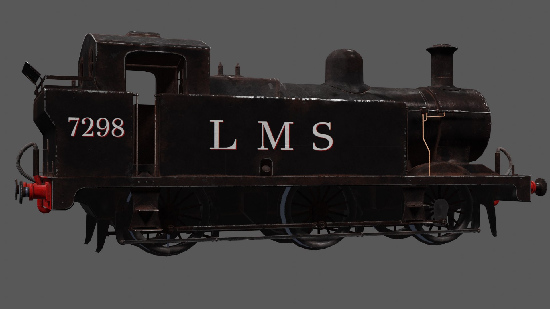 3D Low poly Jinty steam Engine model - TurboSquid 1737367