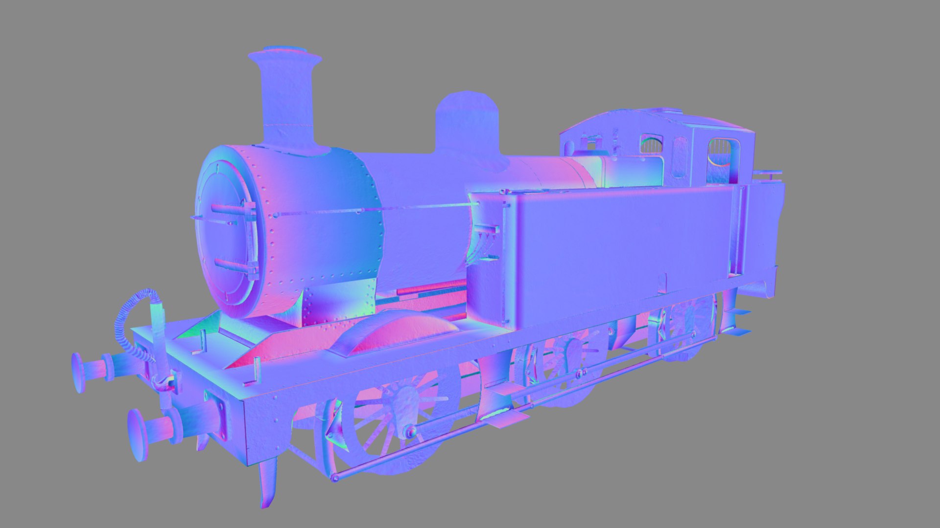3D Low poly Jinty steam Engine model - TurboSquid 1737367