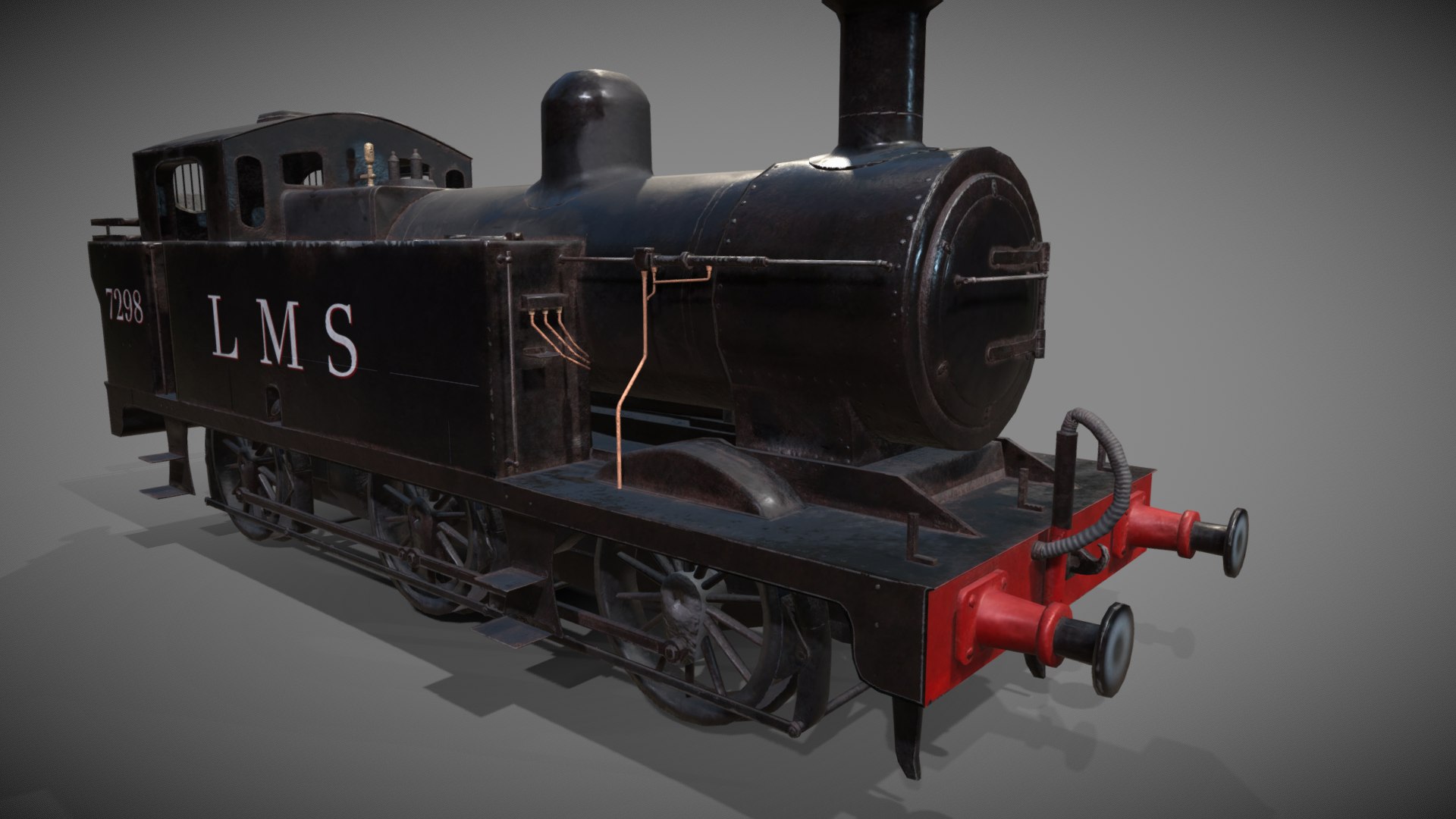 3D Low poly Jinty steam Engine model - TurboSquid 1737367