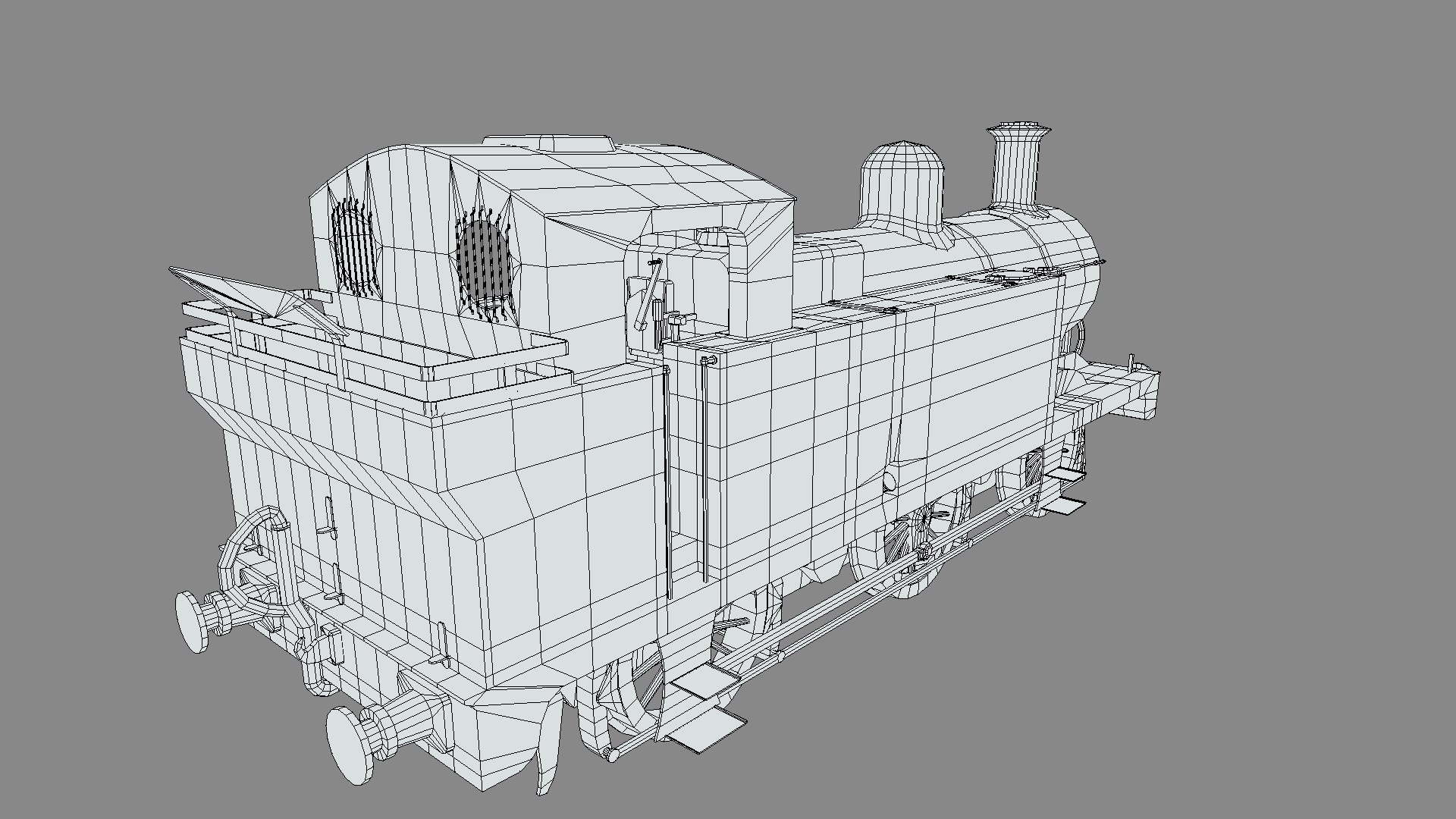 3D Low poly Jinty steam Engine model - TurboSquid 1737367
