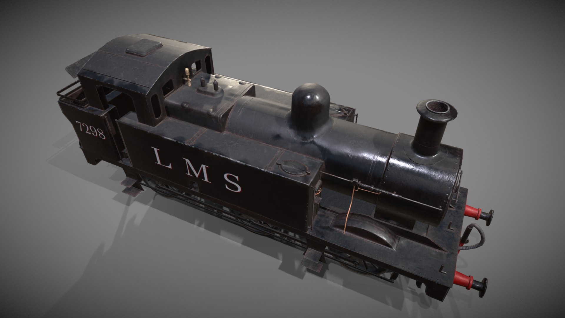 3D Low poly Jinty steam Engine model - TurboSquid 1737367