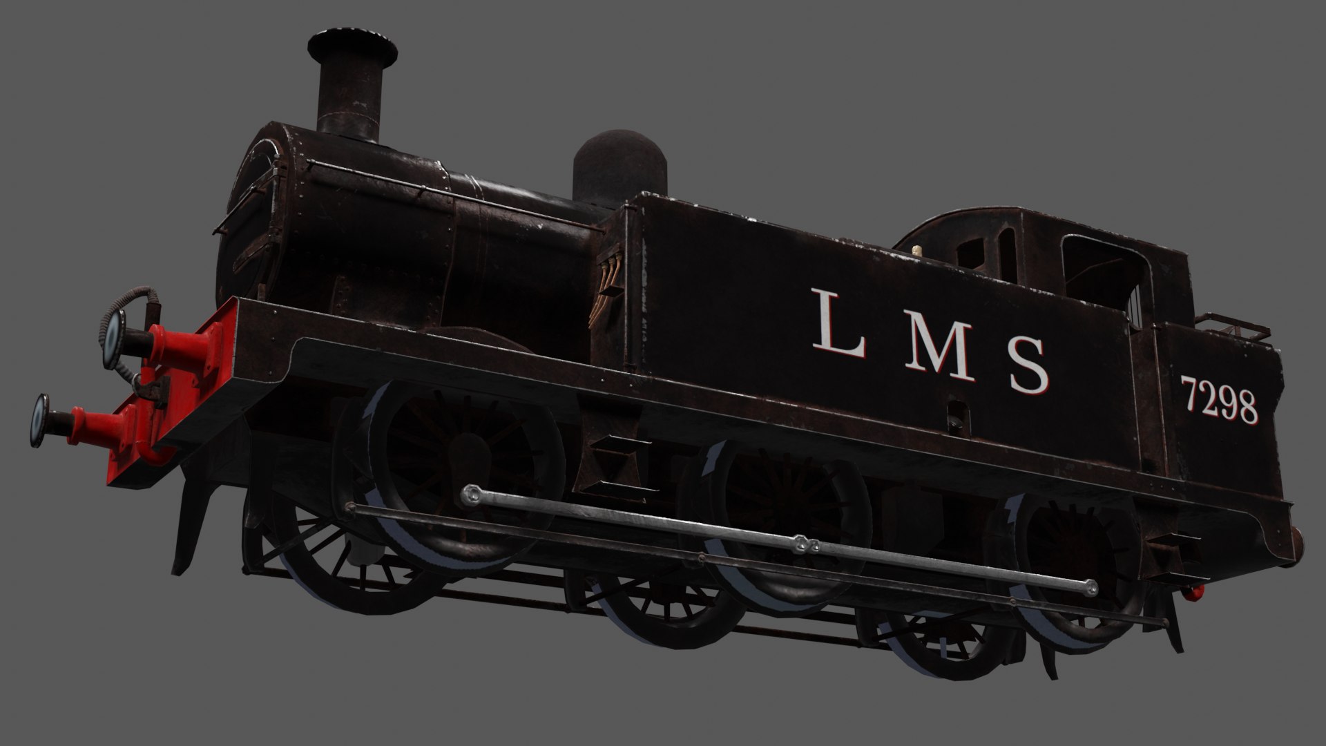3D Low poly Jinty steam Engine model - TurboSquid 1737367