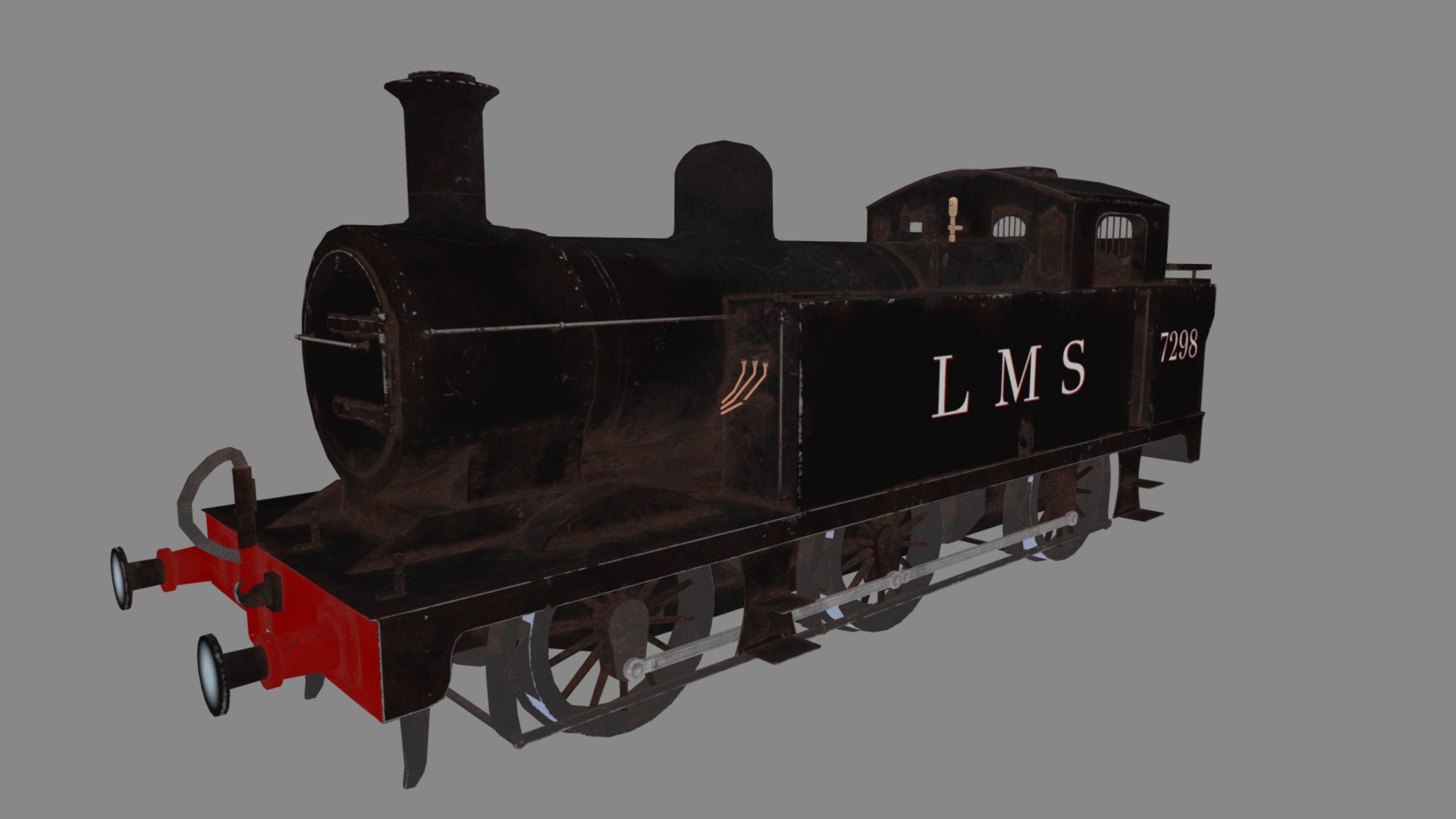 3D Low poly Jinty steam Engine model - TurboSquid 1737367
