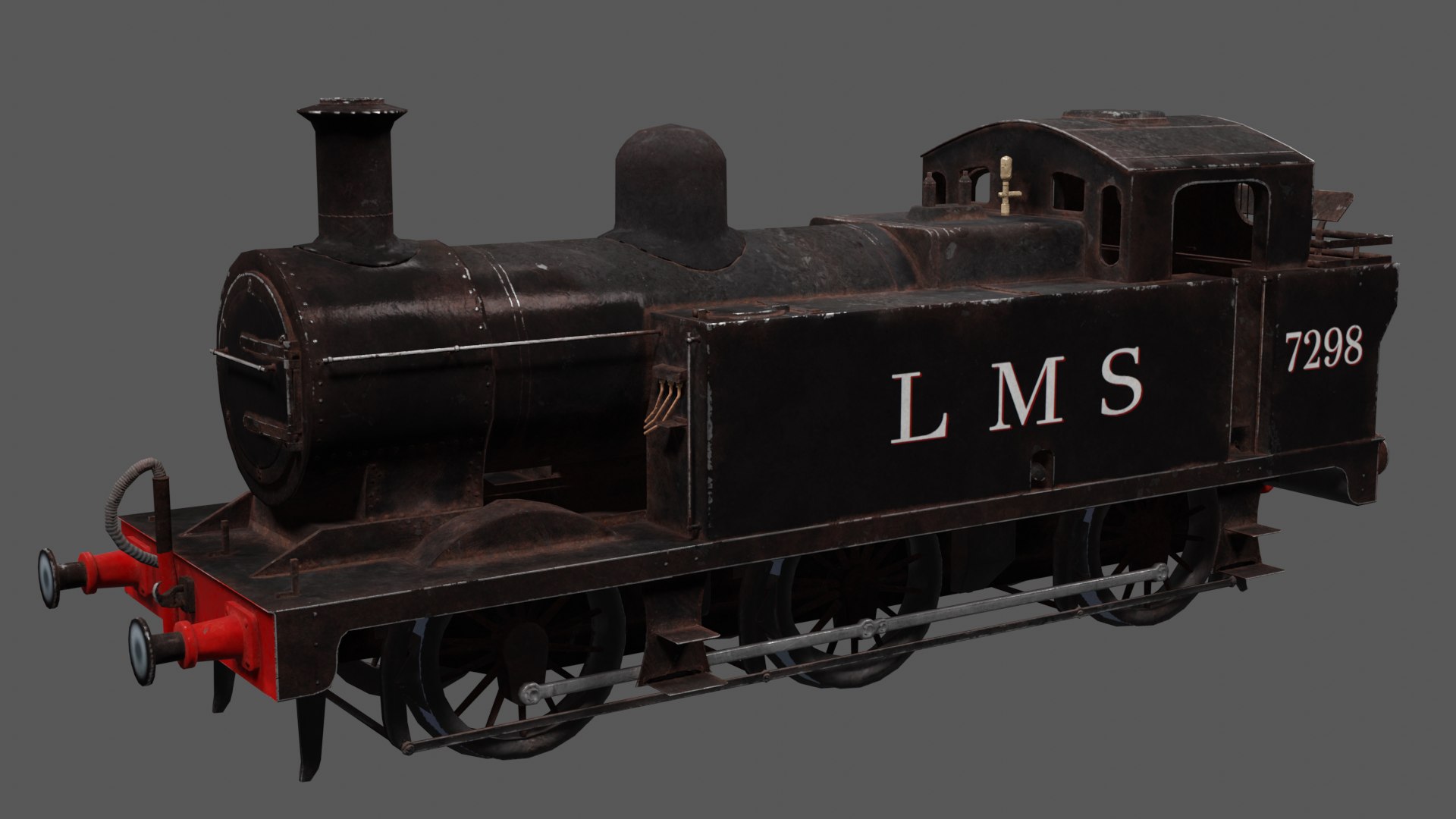3D Low poly Jinty steam Engine model - TurboSquid 1737367