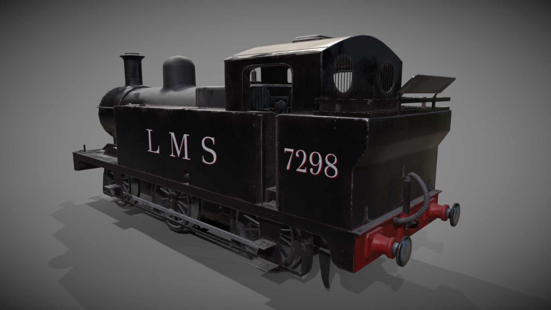 3D Low poly Jinty steam Engine model - TurboSquid 1737367
