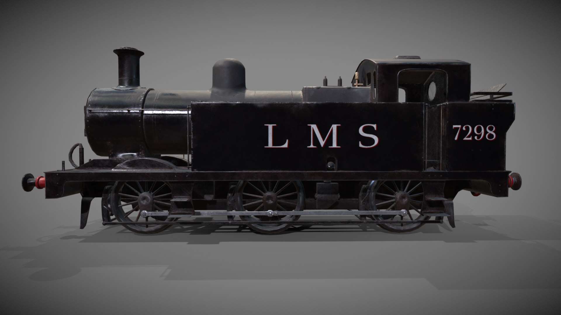 3D Low poly Jinty steam Engine model - TurboSquid 1737367