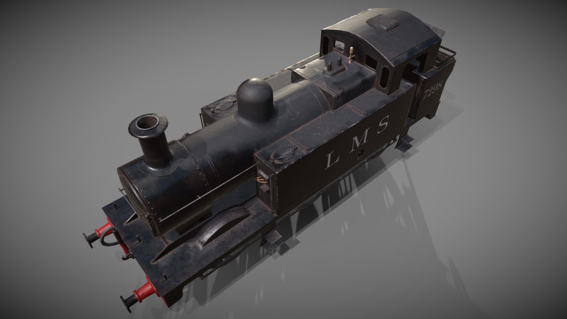 3D Low poly Jinty steam Engine model - TurboSquid 1737367