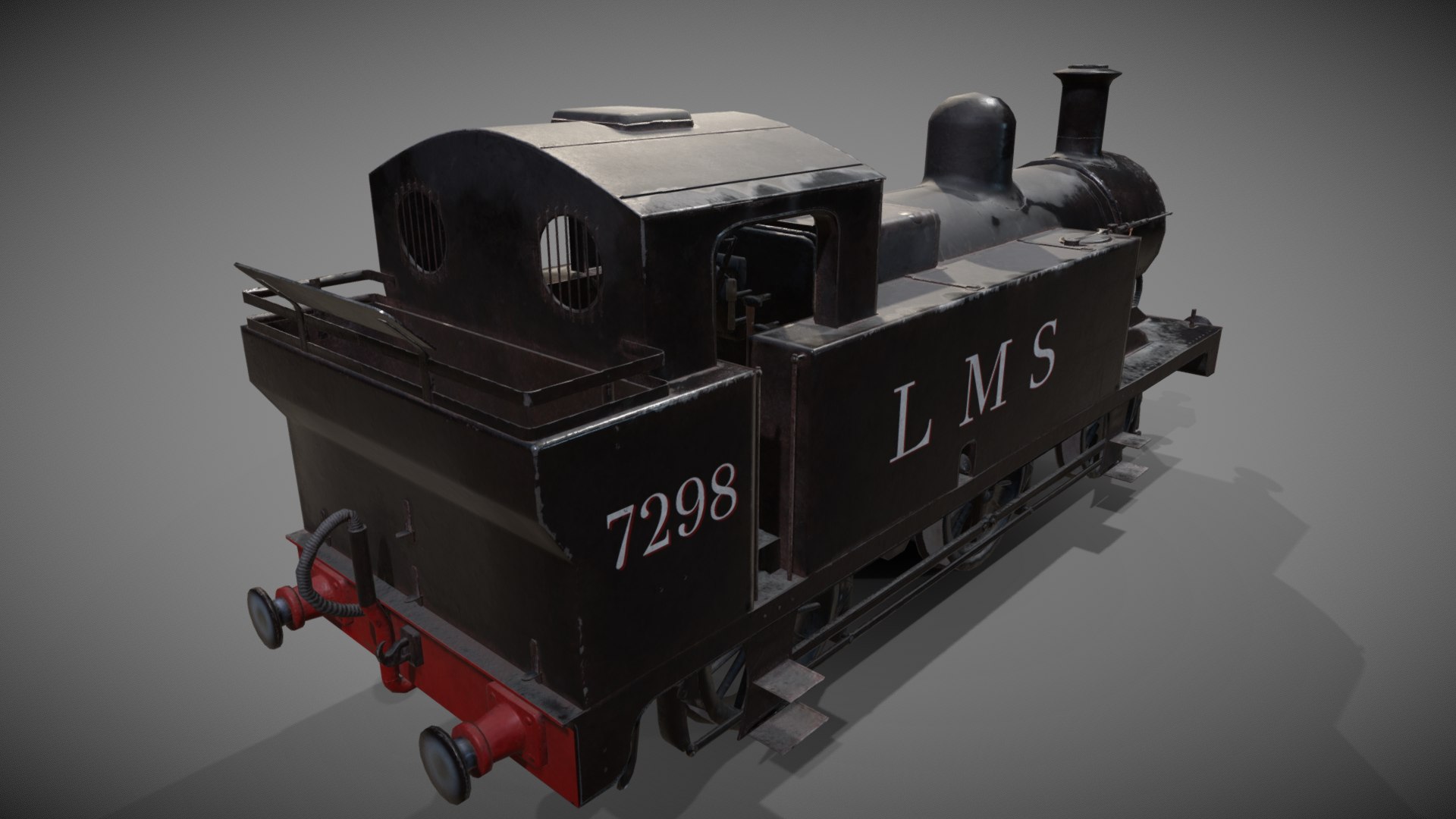 3D Low poly Jinty steam Engine model - TurboSquid 1737367