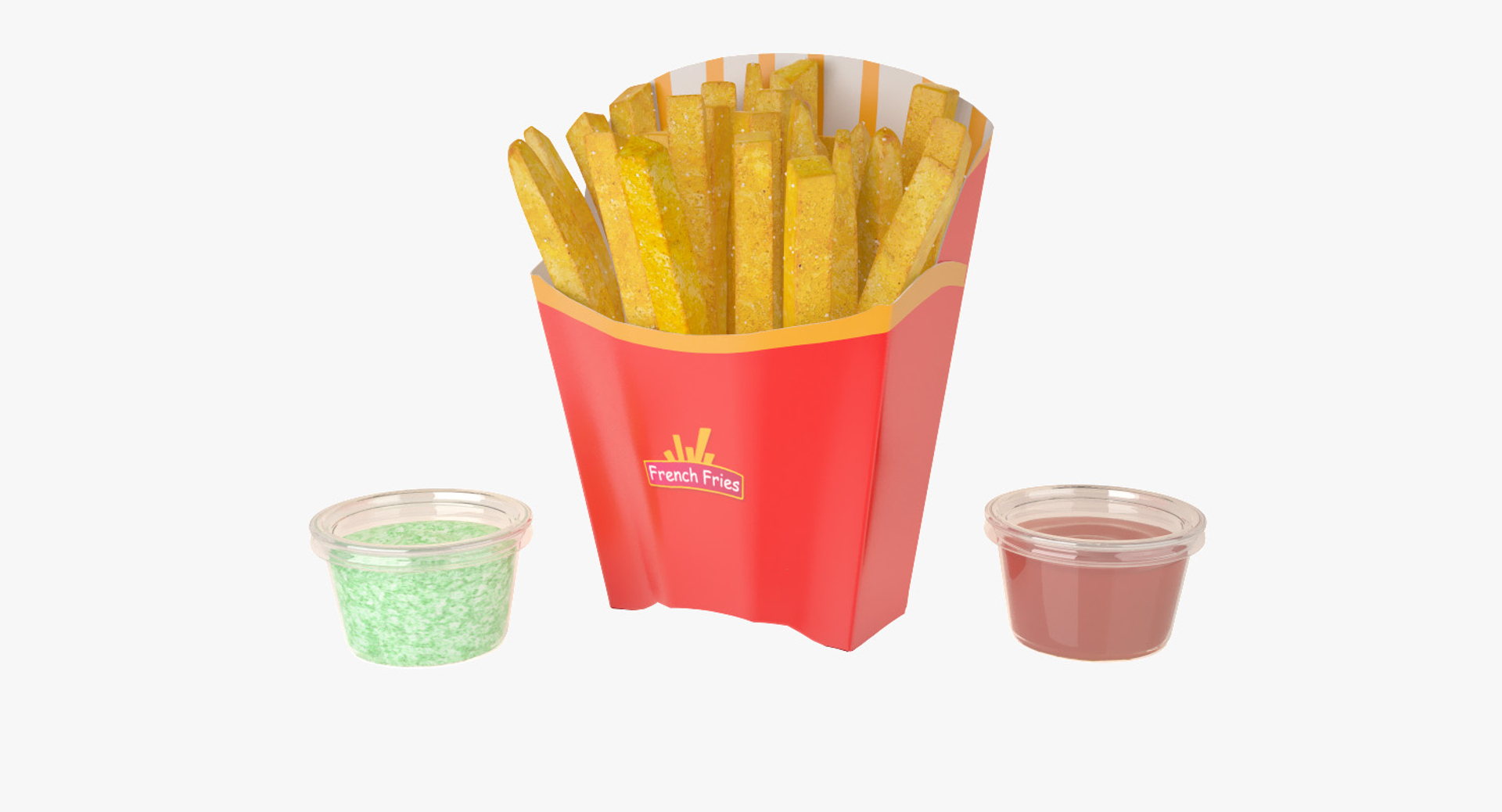 French fries 3D model - TurboSquid 1324310