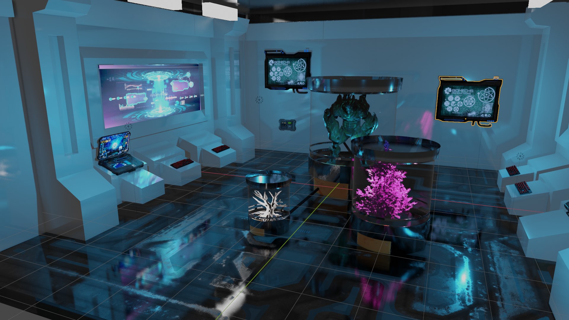 Mutant Tree Lab 3D - TurboSquid 1892013