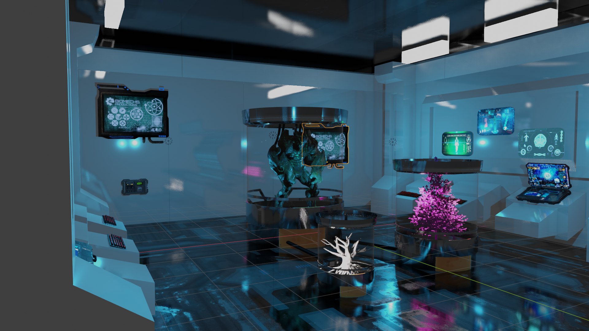 Mutant Tree Lab 3D - TurboSquid 1892013