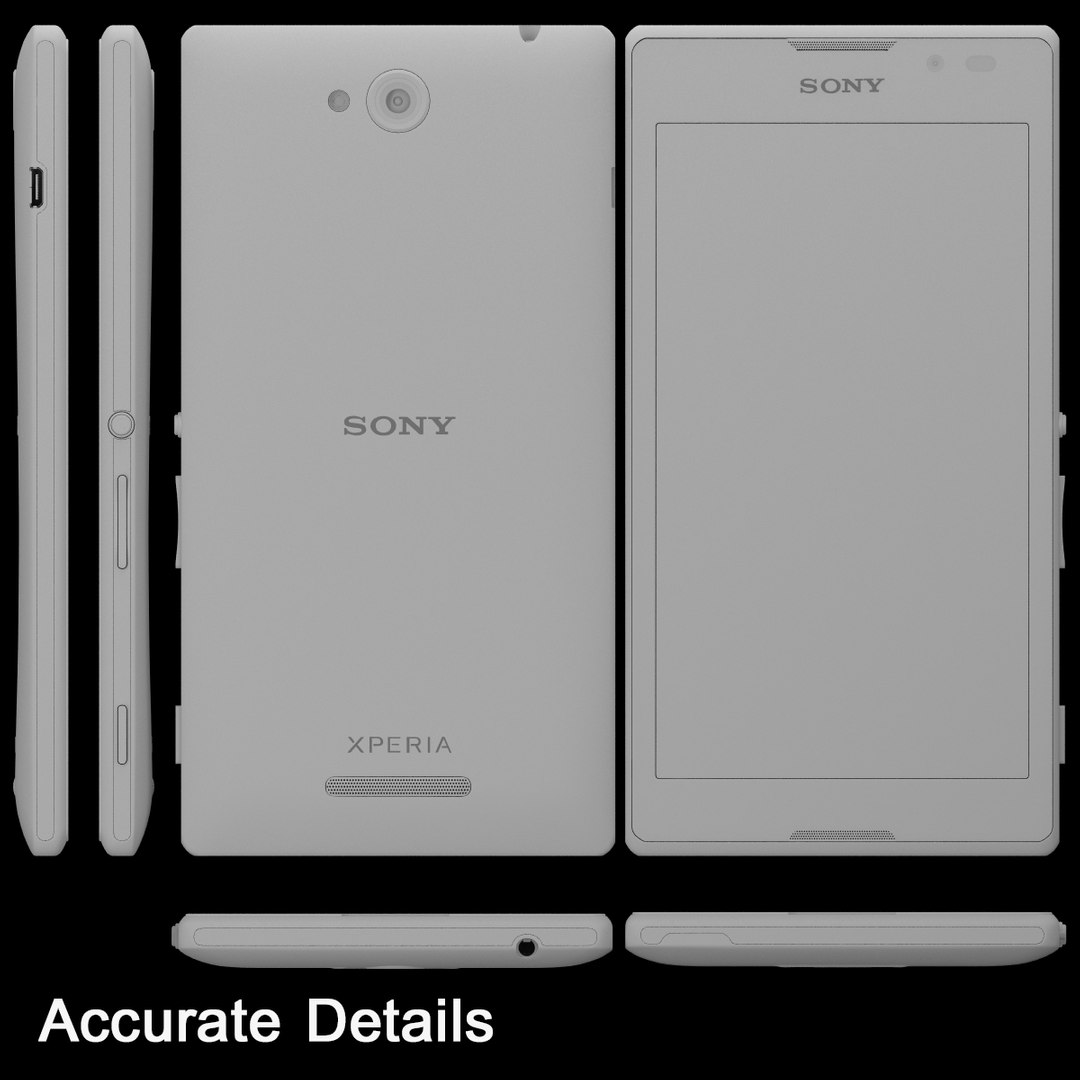 3d Model Sony Xperia C