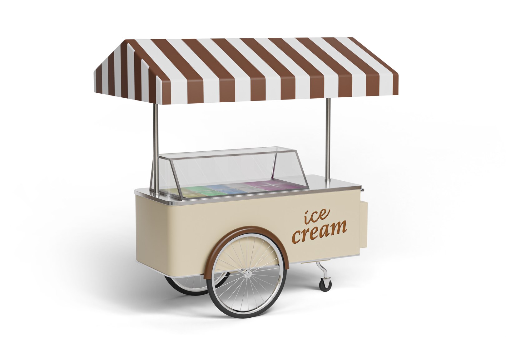 3D Ice Cream Cart 02 Model - TurboSquid 2324874