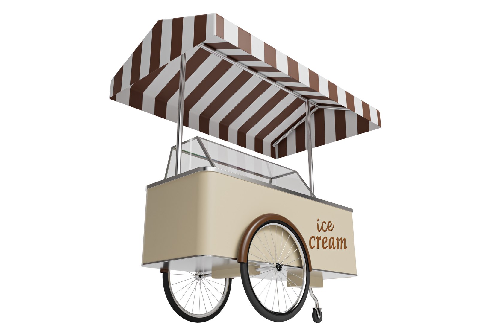3D Ice Cream Cart 02 Model - TurboSquid 2324874