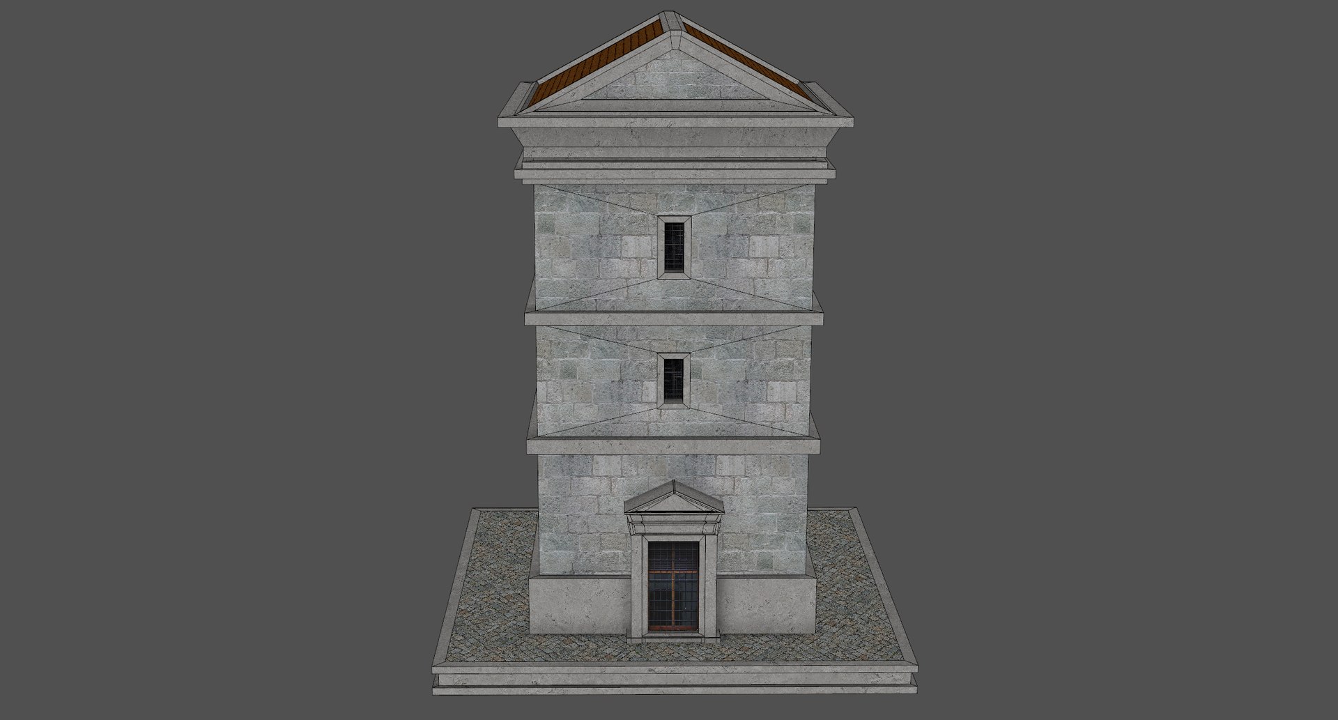 Free 3D Free Ancient Tower Model - TurboSquid 2381455