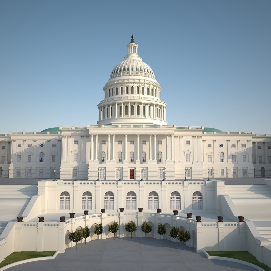 Washington Capitol D 3d Model