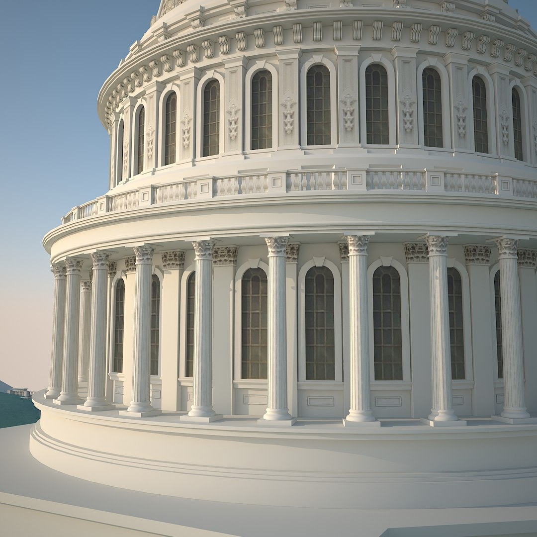 washington capitol d 3d model