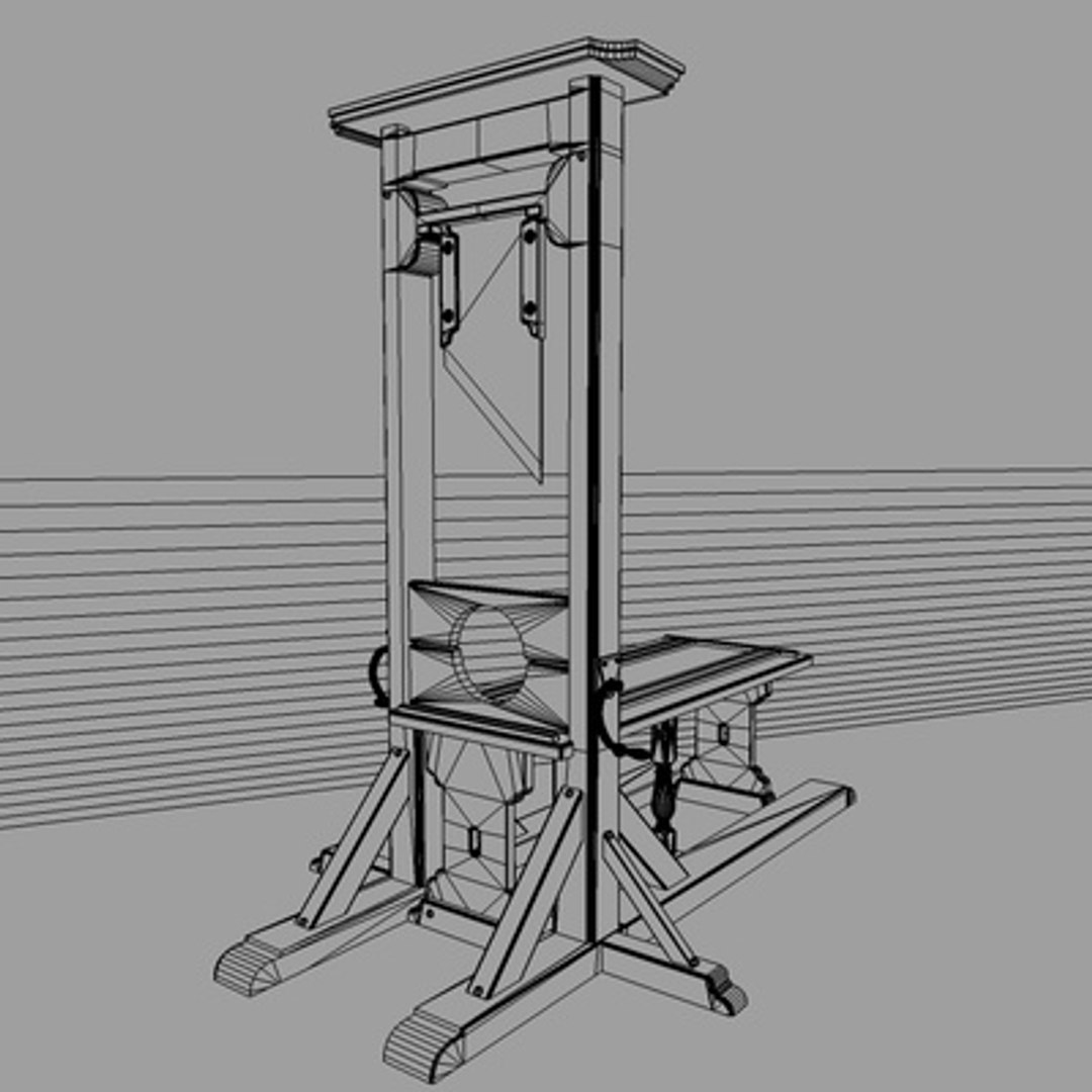 guillotine 3d model