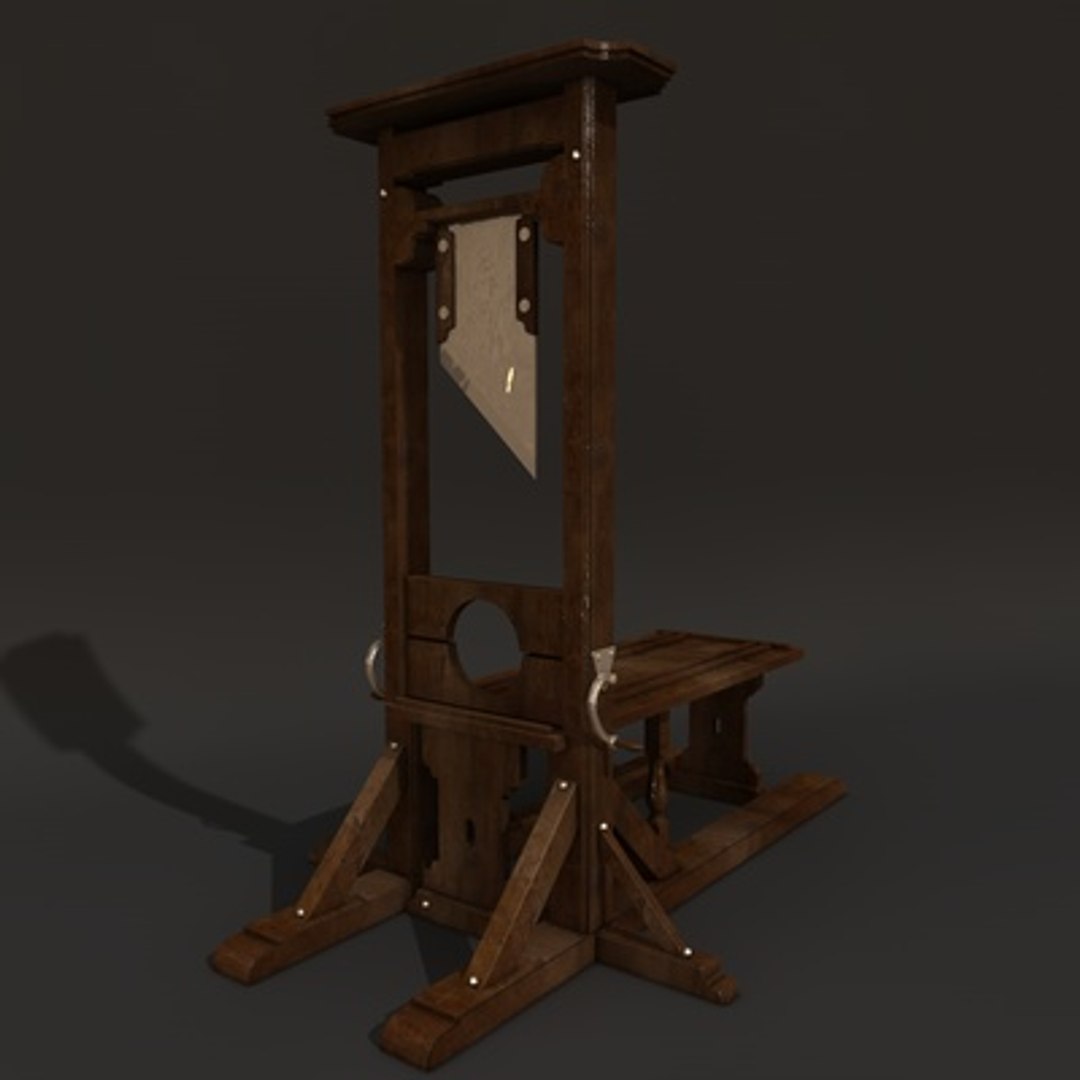 guillotine 3d model