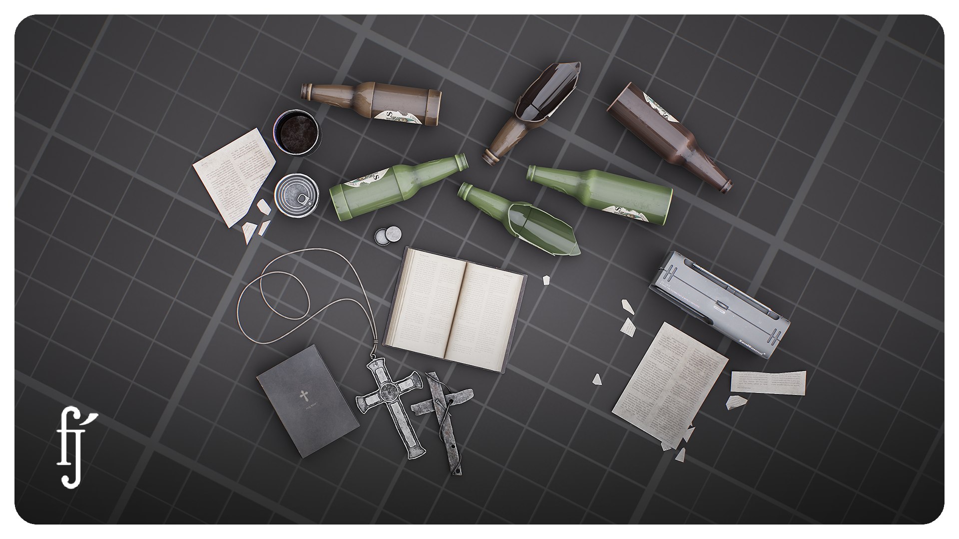 3D Survival Supplies Asset Pack Model - TurboSquid 2334614