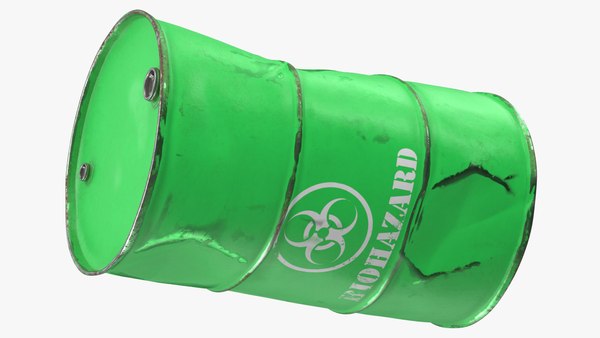 Rusty biohazard barrel container 3D model - TurboSquid 1699773