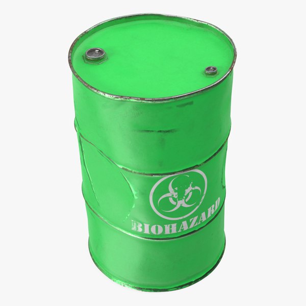 Rusty biohazard barrel container 3D model - TurboSquid 1699773