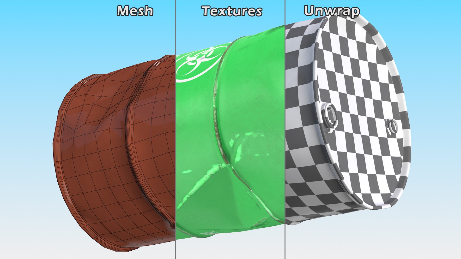 Rusty Biohazard Barrel Container 3D Model - TurboSquid 1699773