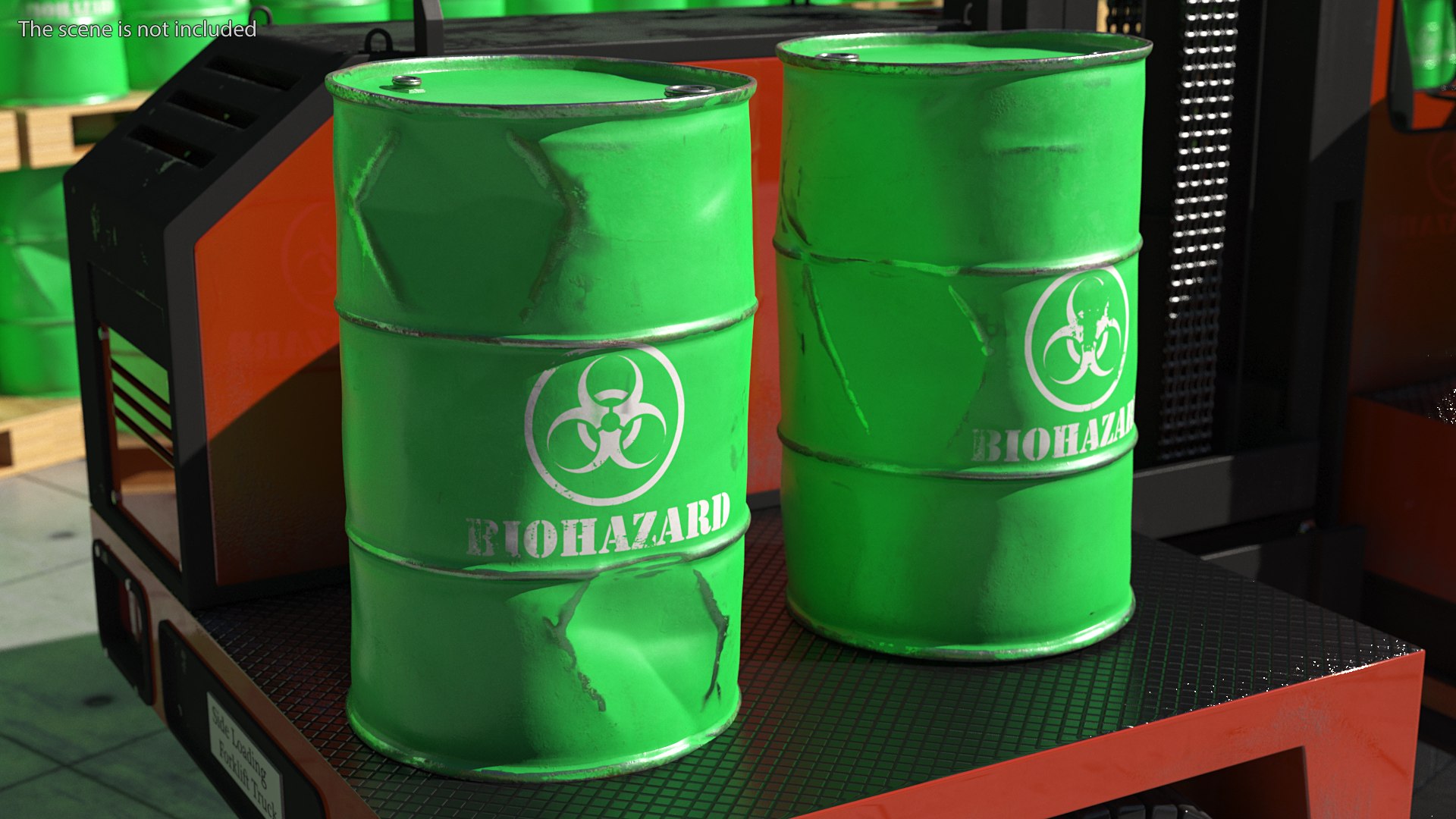 Rusty Biohazard Barrel Container 3D Model - TurboSquid 1699773