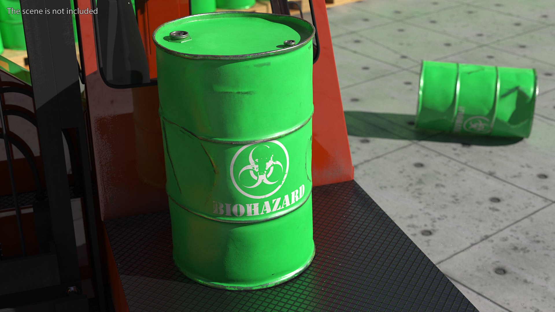 Rusty Biohazard Barrel Container 3D Model - TurboSquid 1699773