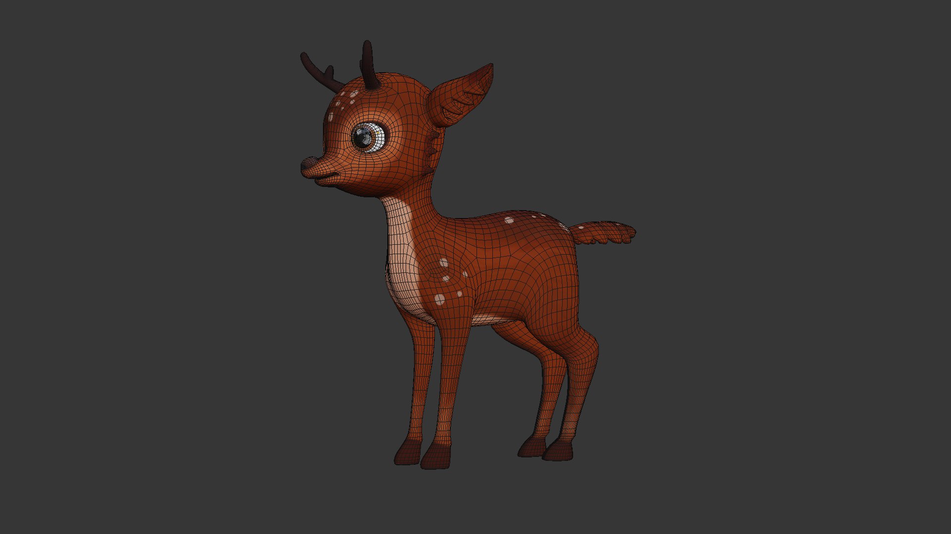 Deer Cartoon Model - TurboSquid 1612049