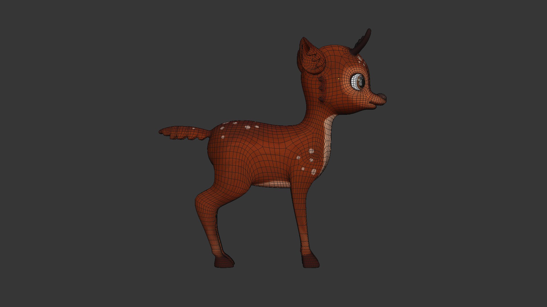 Deer Cartoon Model - TurboSquid 1612049