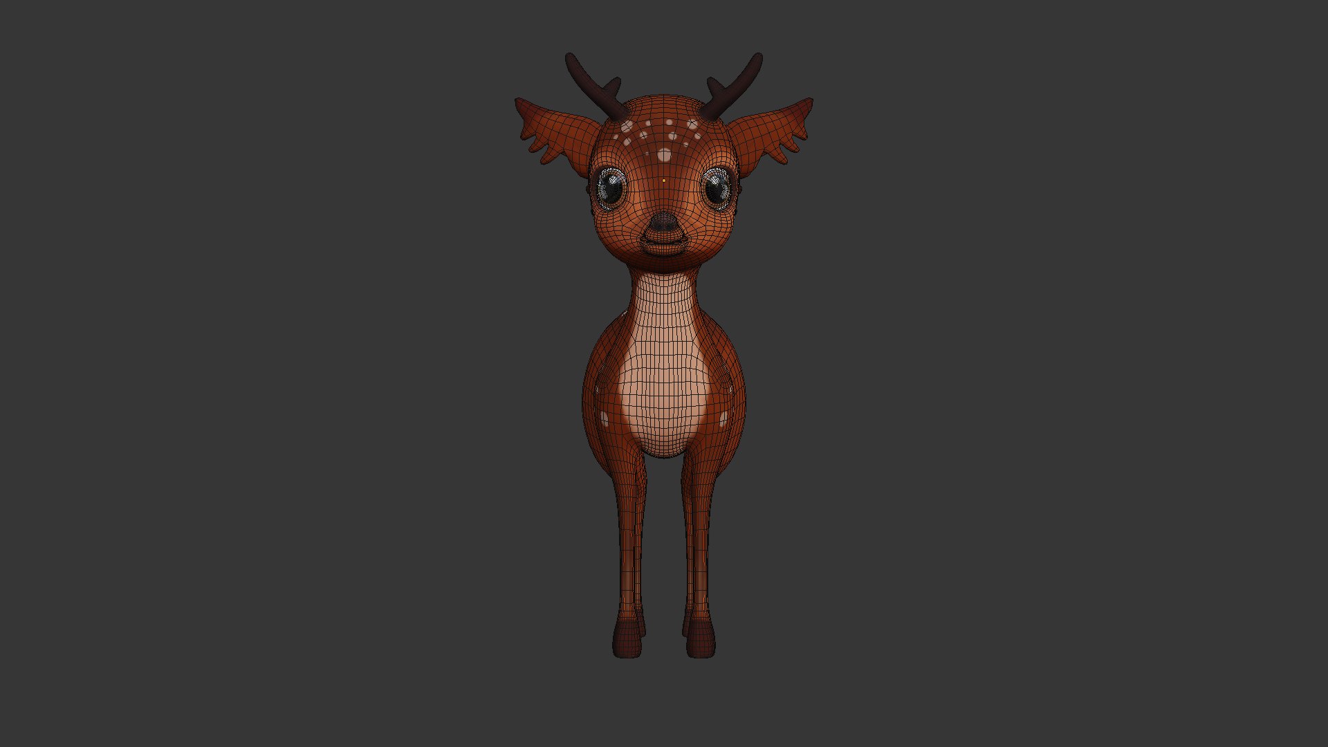 Deer Cartoon Model - TurboSquid 1612049